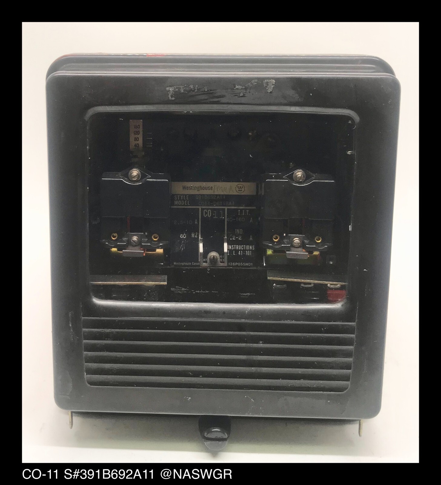 Westinghouse CO-11, 391B692A11 Overcurrent Relay - 2.5/10 A -Tested/1Yr ...