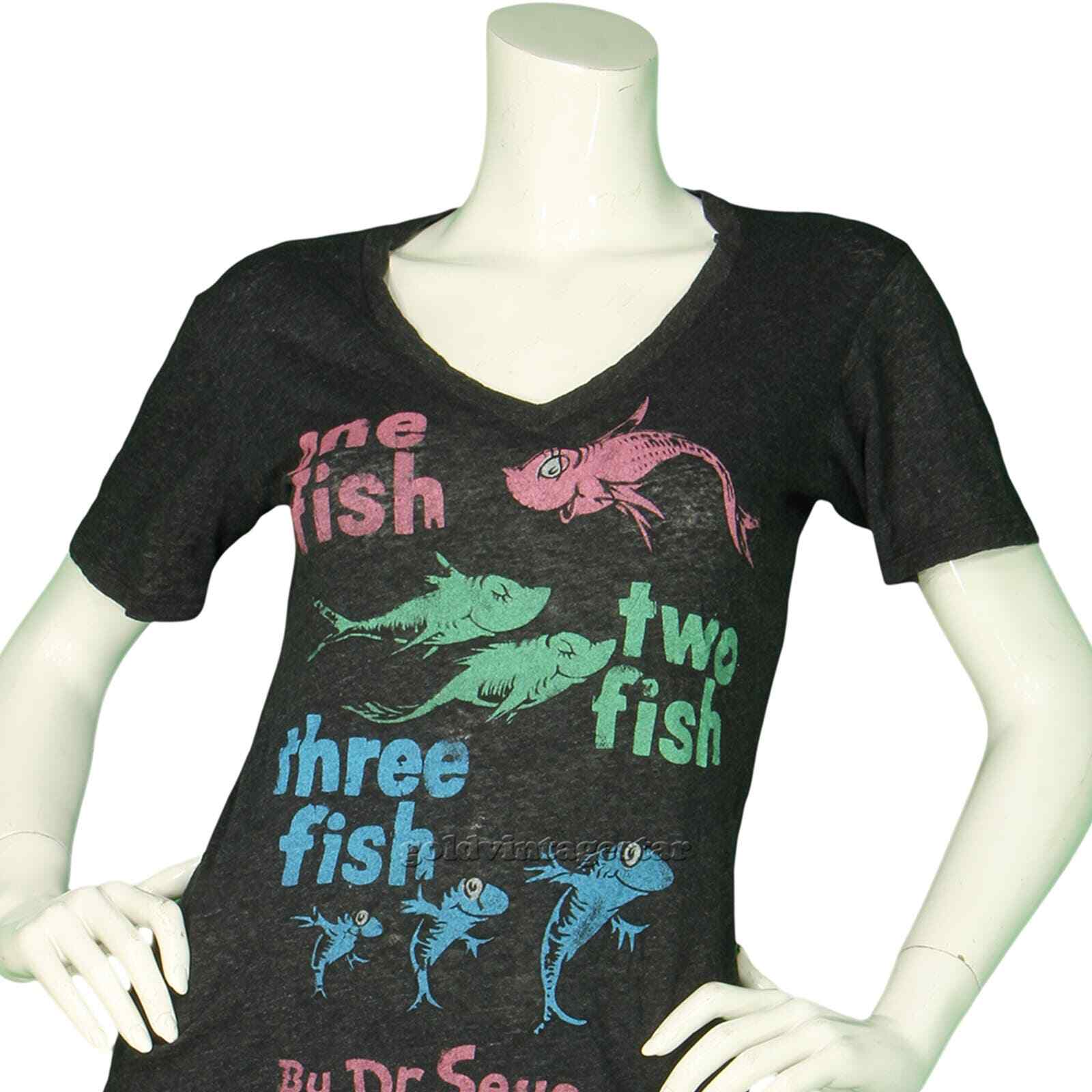 Y2K Vintage Junk Food One Fish Two Fish Three Fish Dr… - Gem