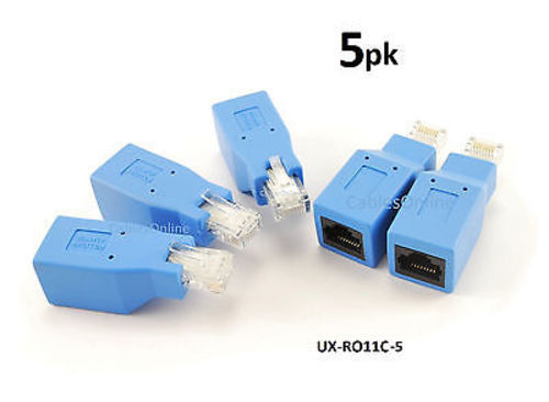 5-PACK Cisco Console Rollover Adapter for RJ45 Ethernet Network Cables ...