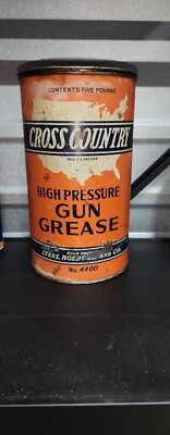 Original 1930s Cross Country Gun Grease Can | eBay