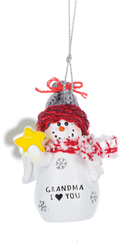 Ganz Snow Angel Ornament w/Glow in Dark Star "Grandma I Love (Heart ...