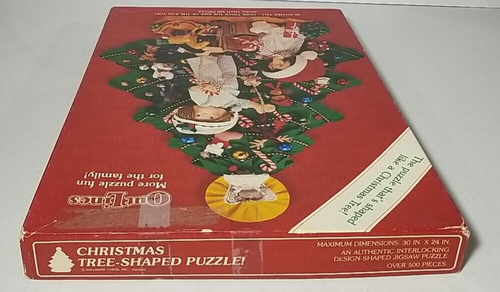 READ --2 Springbok Outlines CHRISTMAS TREE SHAPED Puzzles PZL5503 ...