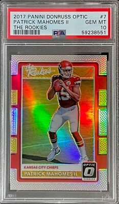 NFL HOT PACK GUARANTEED GRADED CARD + ROOKIES. PATRICK MAHOMES PSA 10 ...
