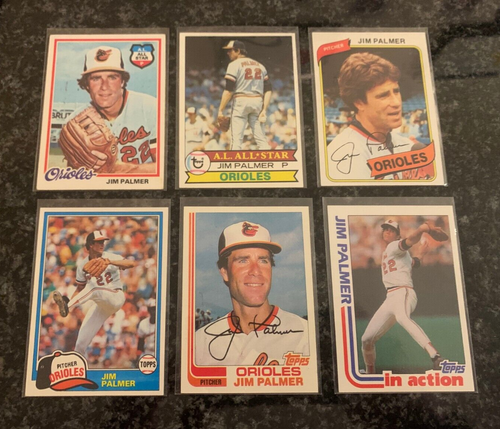 1978-82 Topps Baseball JIM PALMER LOT (VERY NICE)......6 DIFFERENT! | eBay