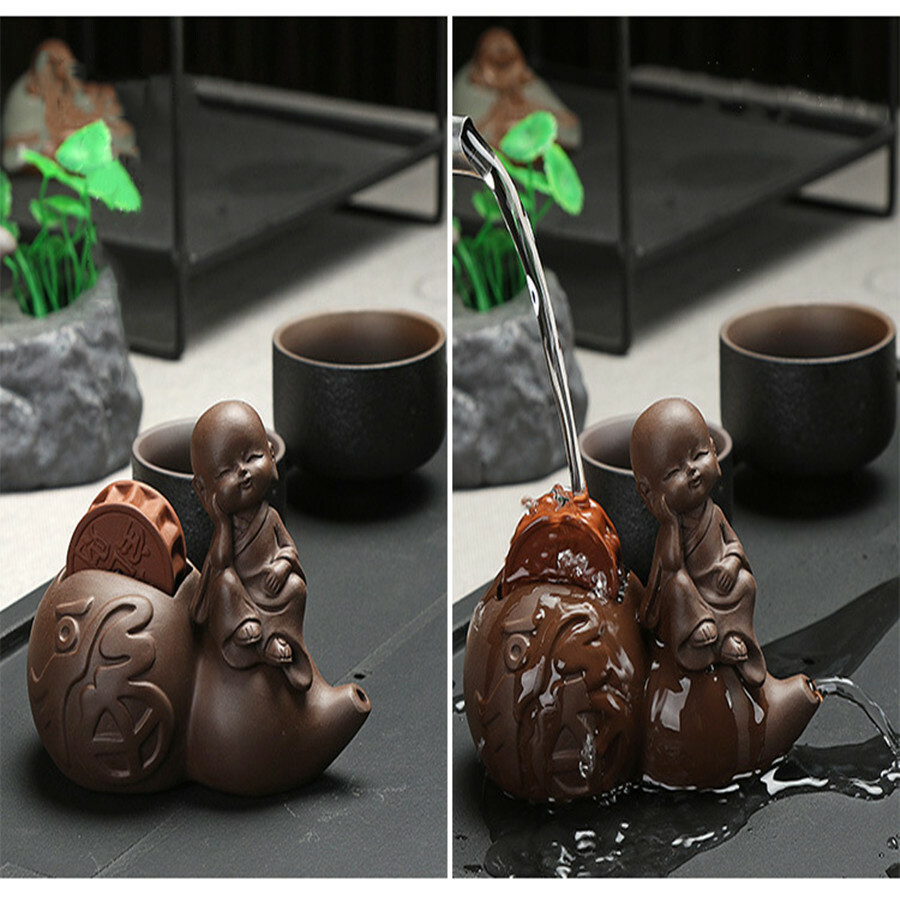 Yixing Clay Ceramics Tea Pet Kung Fu Gongfu frog Spray Water Mascot Tea ...