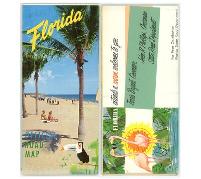 1960 Florida Official Road Map – State Road Dept. (Variation 3 with ...
