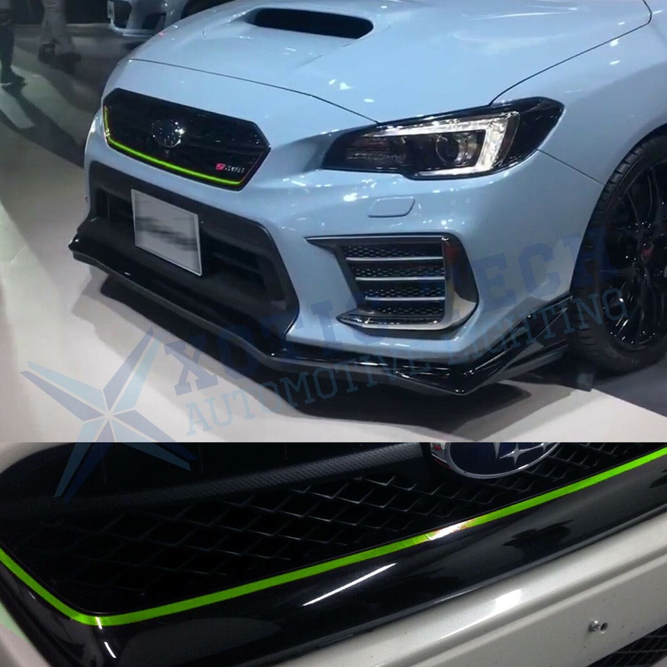 Sporty Front Grille Fog Light Bezel Pinstripe Decal Sticker For Subaru ...