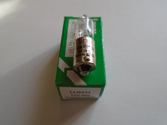 Lucas Bax9s H6w 434 Offset Pins Halogen Light Lamp Bulb Indicator 12v ...