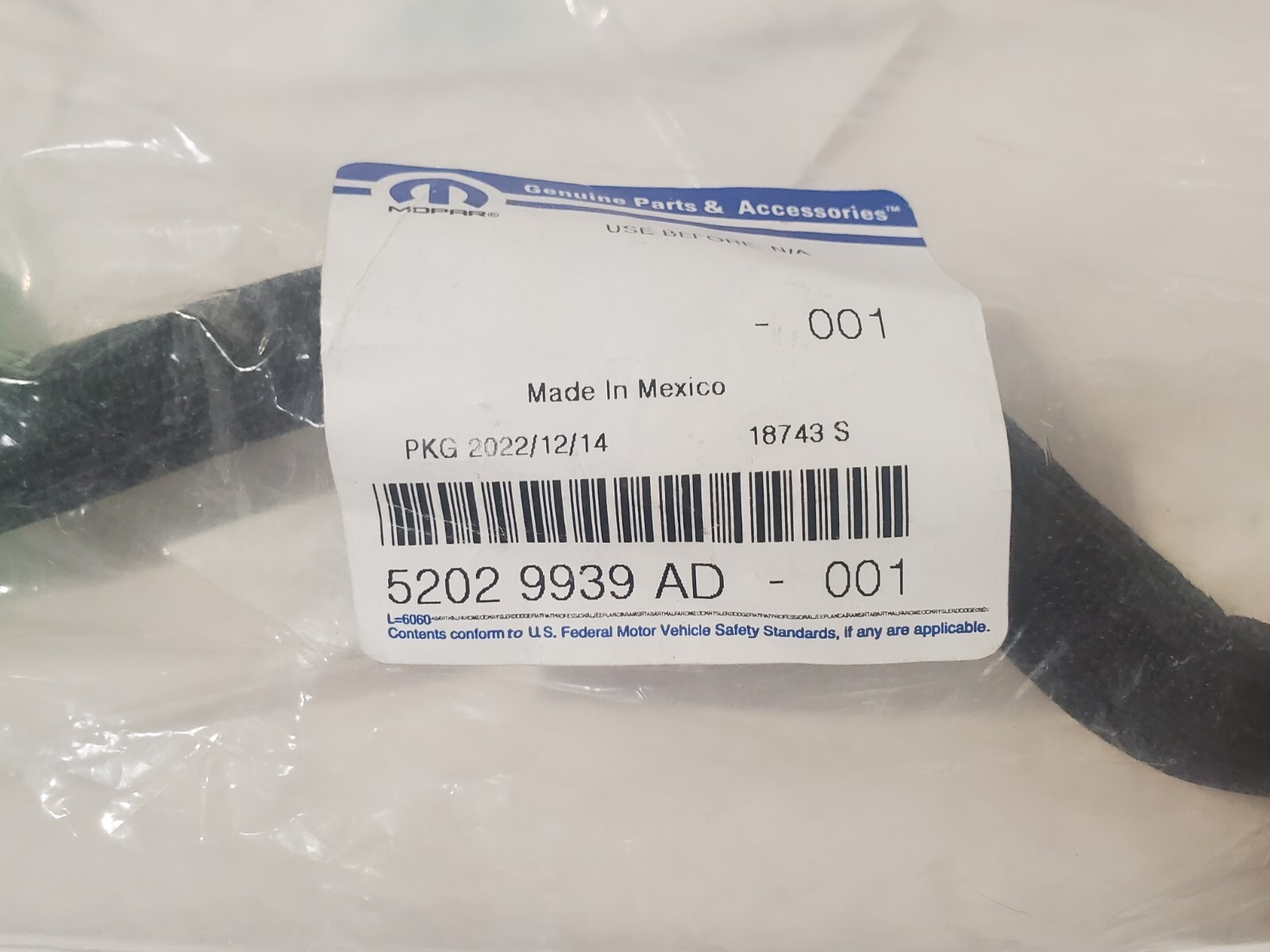 Fuel Return Line Mopar 52029939AD for sale online | eBay