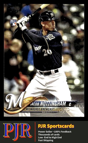 2018 Topps Update #US6 Jacob Nottingham Milwaukee Brewers | eBay