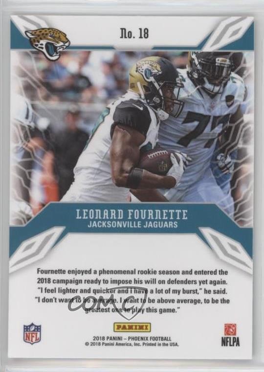2018 Panini Phoenix Adrenaline Rush Color Burst Leonard Fournette #18 ...