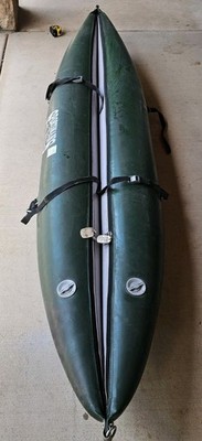 Sportsmans Warehouse Cataraft / Pontoon Boat , Green , Single Pontoon ...