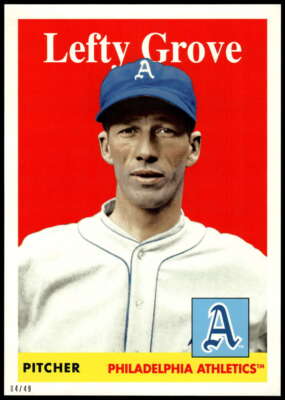 Lefty Grove 2019 Topps Archives 5x7 #62 4/49 Athletics | eBay
