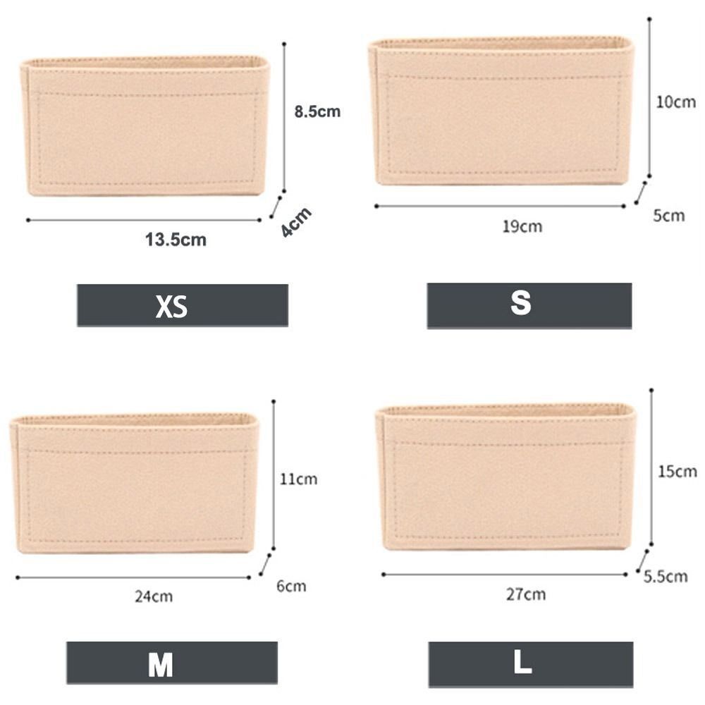 Pouch Organizer Inner Bag Felt Insert Bag Handbag Insert Bag Purse ...