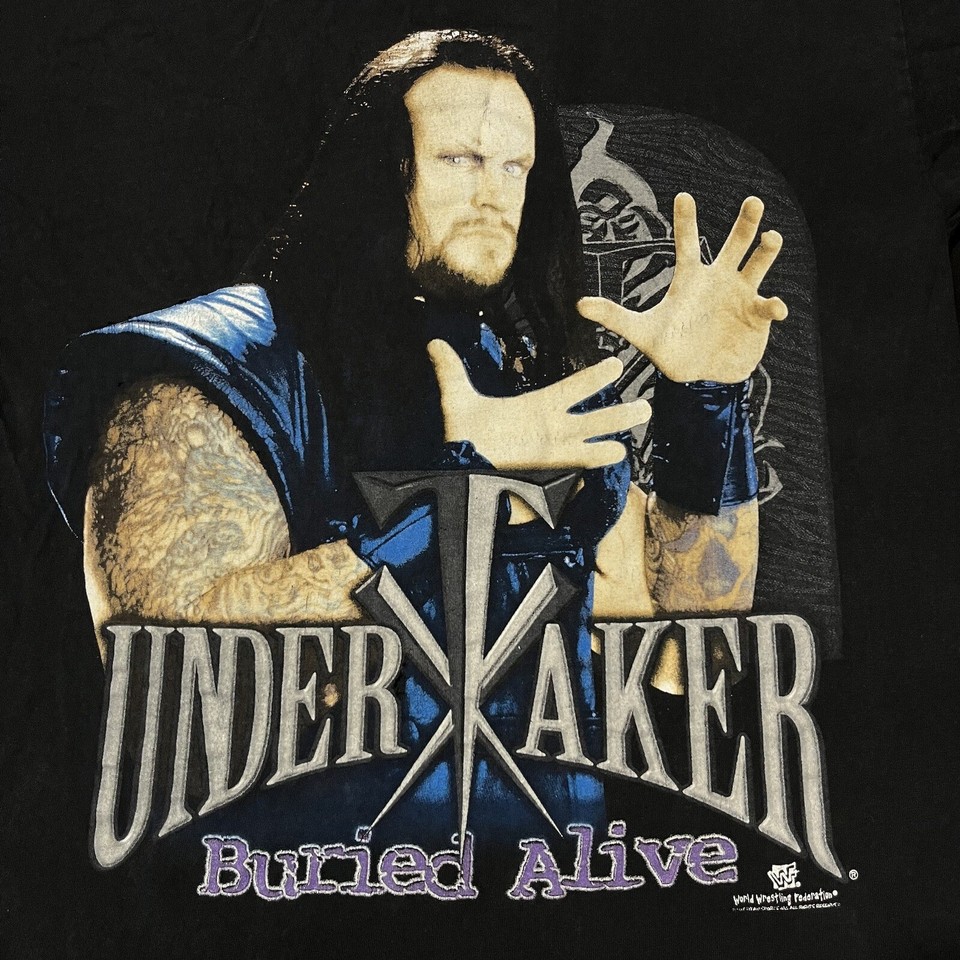 Undertaker Shirt Vintage 1990s WWF Summer Slam Buried Alive 90s ...