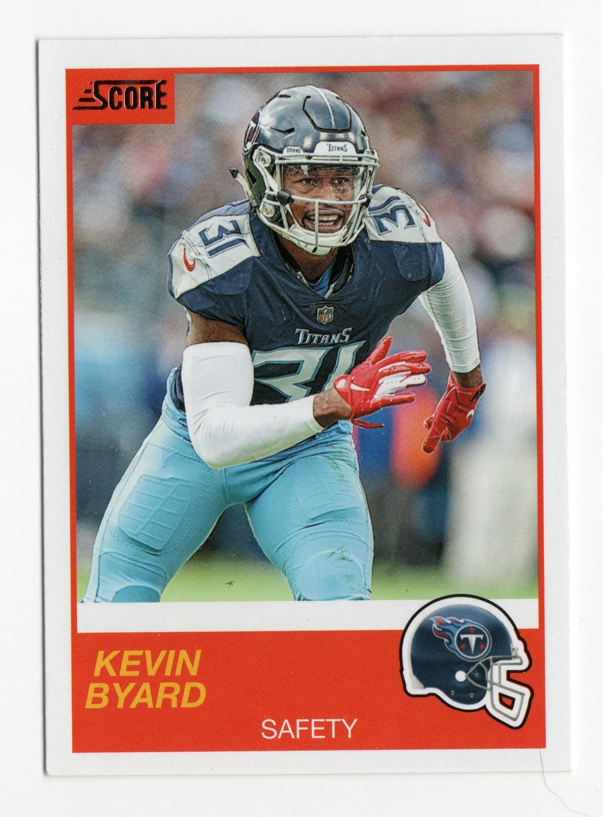 2019 Score 75 Kevin Byard Red Tennessee Titans Card | eBay