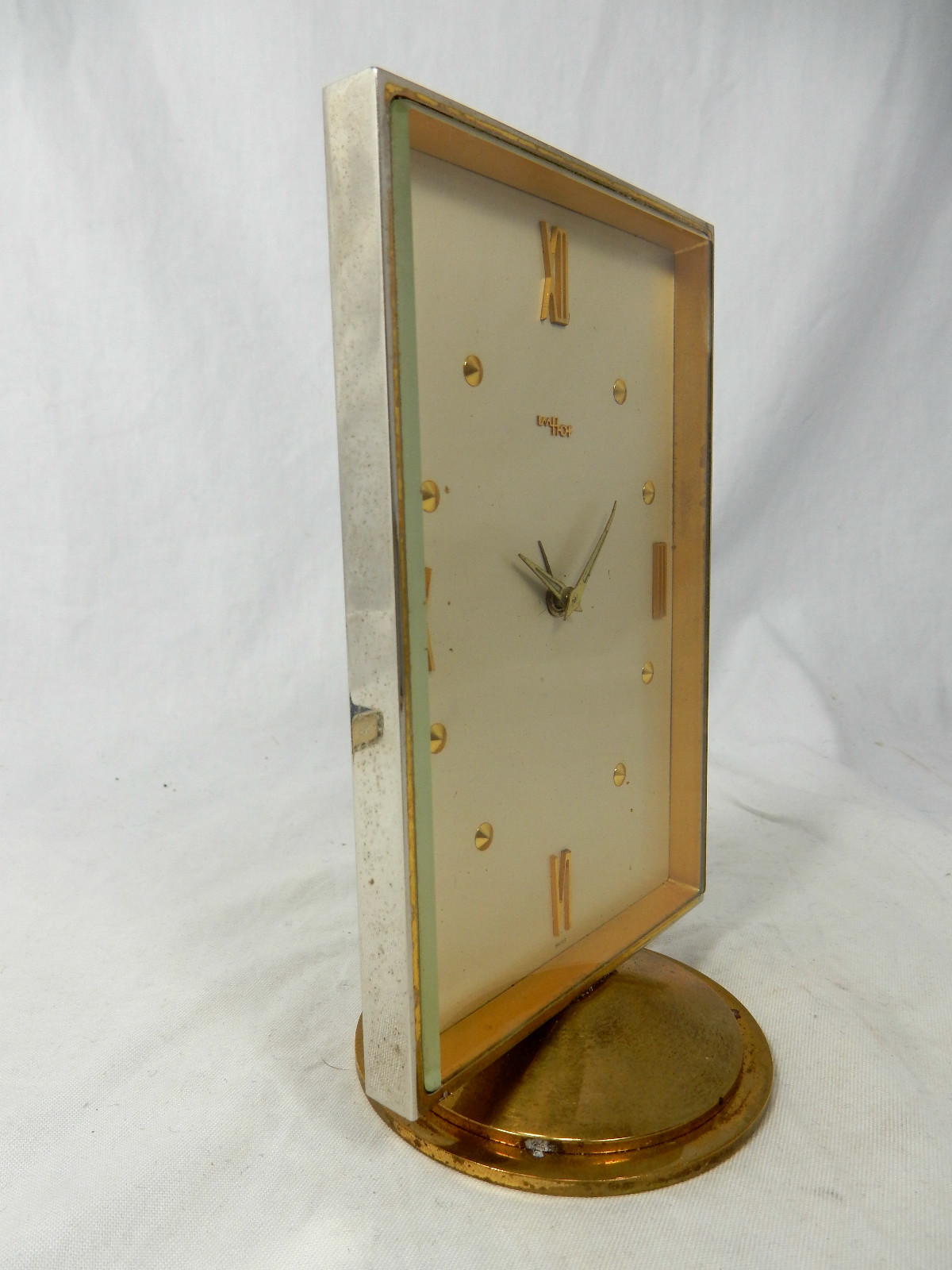 Schöne IMHOF Tischuhr Wecker alarm table clock Swiss made 8 days ...