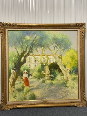 Louis Fabien (French, b.1924) “Les Colletes” 39”x 39” signed & dated ...