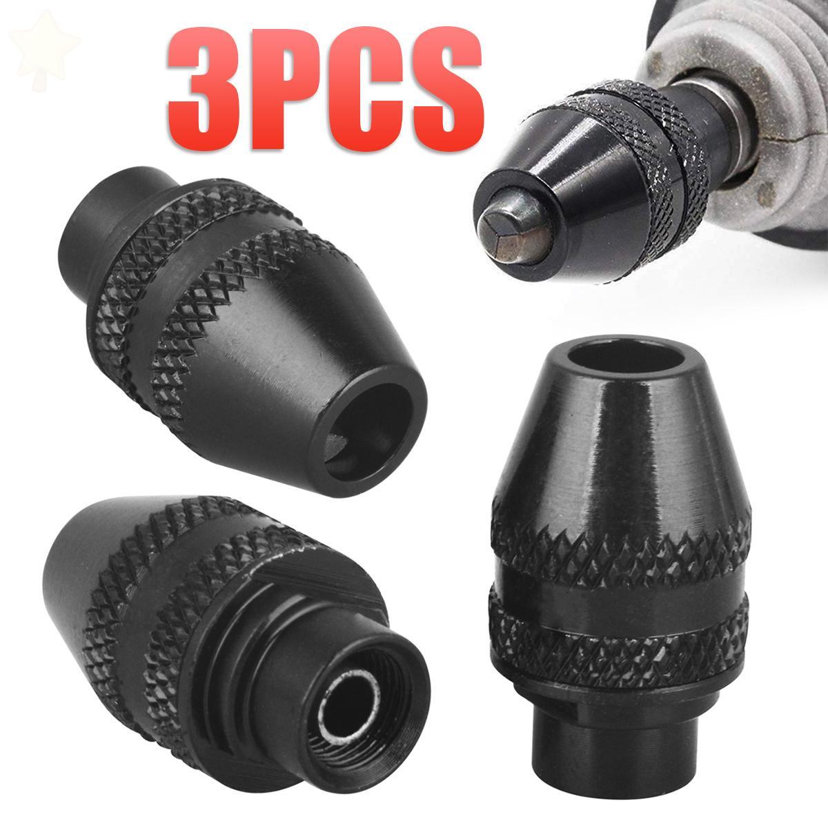 3X Universal Keyless Chuck for Dremel Quick Change Rotary Tool Drill ...