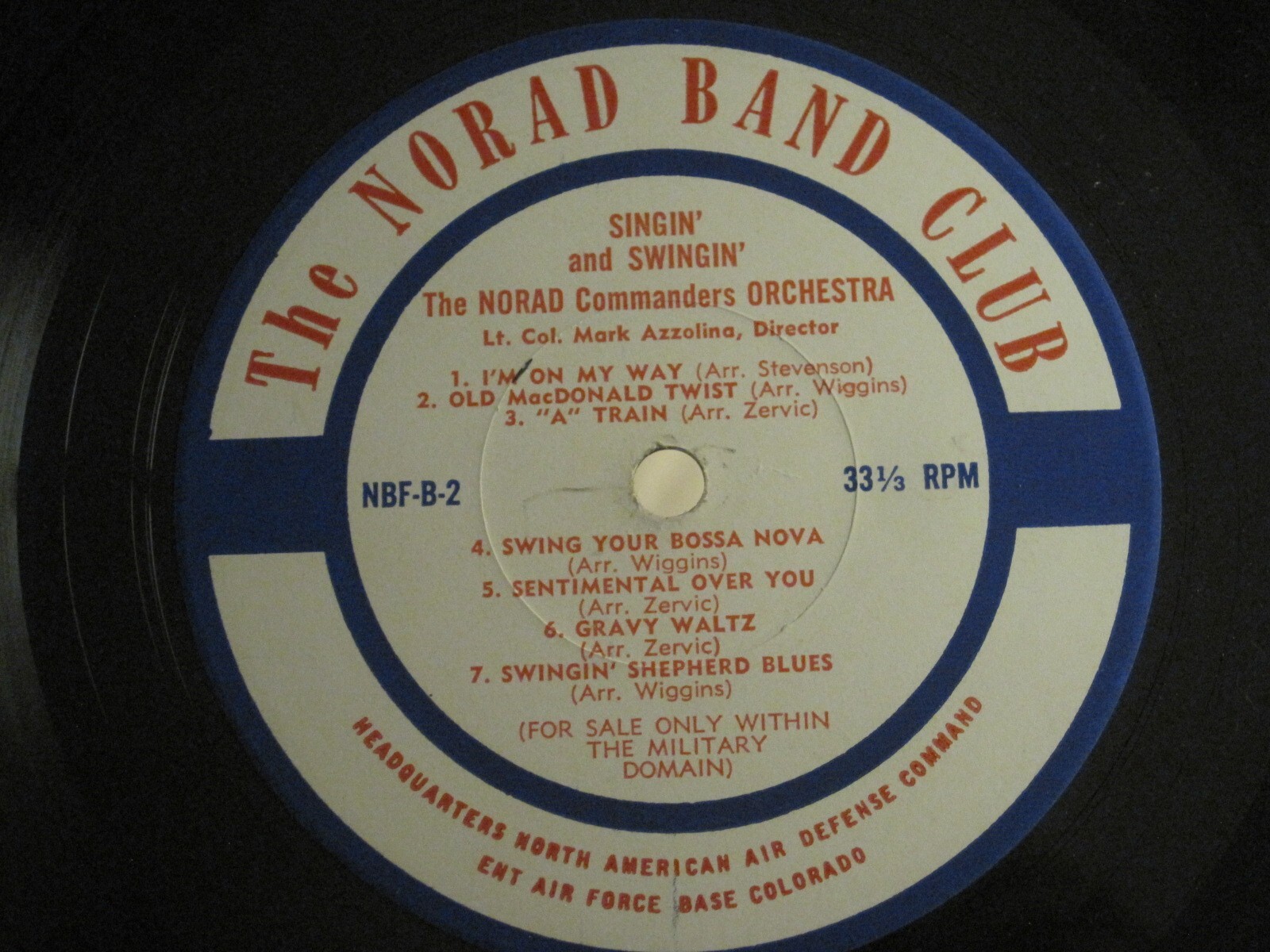 THE NORAD COMMANDERS ORCHESTRA EXCITING SOUNDS FROM NORAD LP RARE ...