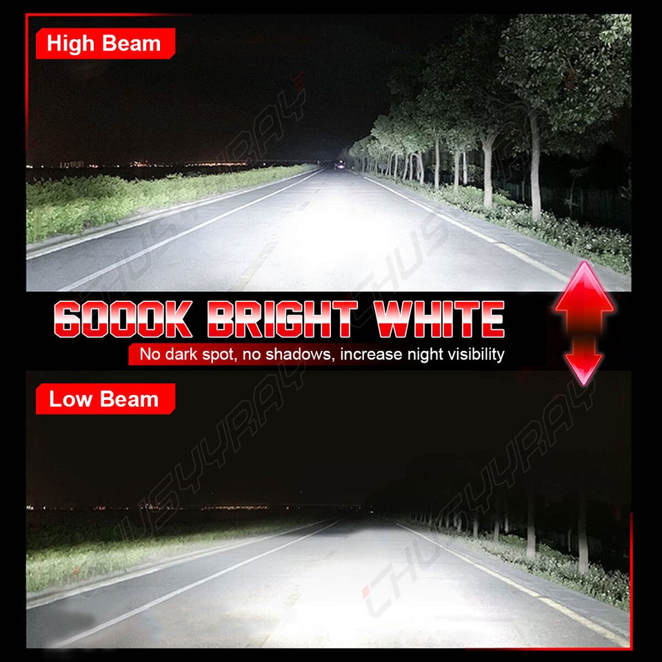 For Toyota Prius 2010-2015 6x LED Headlight High Low Beam Fog Light ...