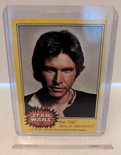 1977 Topps Star Wars Yellow Series 3 Card #139 Han Solo…hero or ...