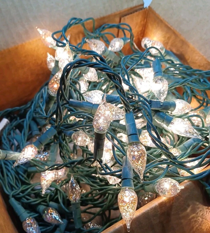 GE String-A-Long Christmas Lights Indoor/Outdoor (210) C5 Lights 3 ...