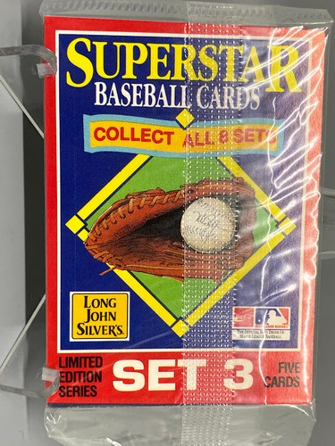 1990 Starline Long John Silvers Factory Packaged Baseball Card Set #3 ...