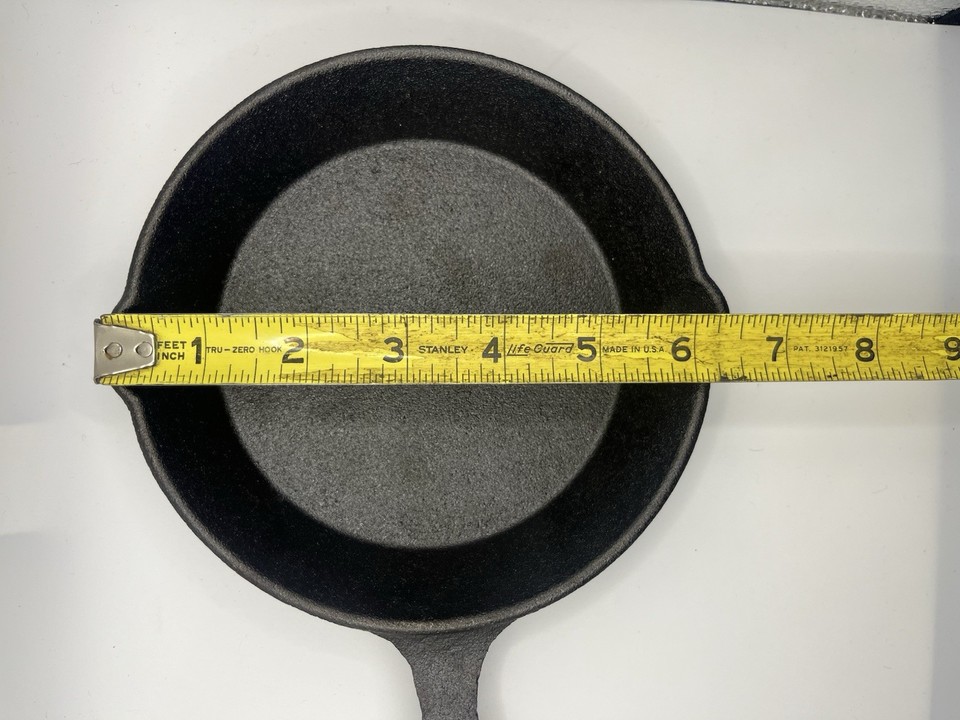 6 Inch Cast Iron Skillet, Frying Pan with Drip Spouts, Oven Safe ...