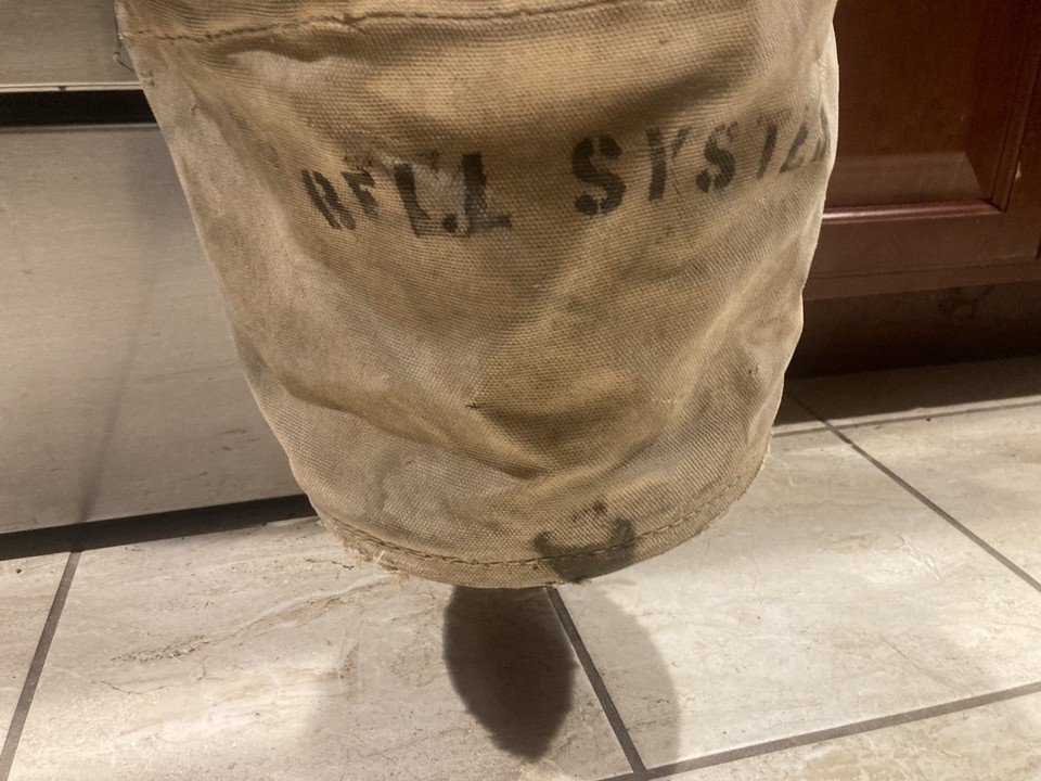 Vintage BELL SYSTEM Foster Co. Lineman's Tool Work Canvas Bucket | eBay