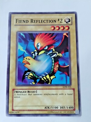 Yu-Gi-Oh Fiend Reflection #2 Legend of Blue Eyes White Dragon LOB-021 ...