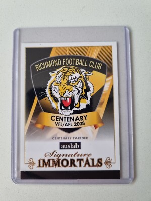 2008 Richmond Tigers AFL VFL card Signature Immortals Auslab | eBay ...
