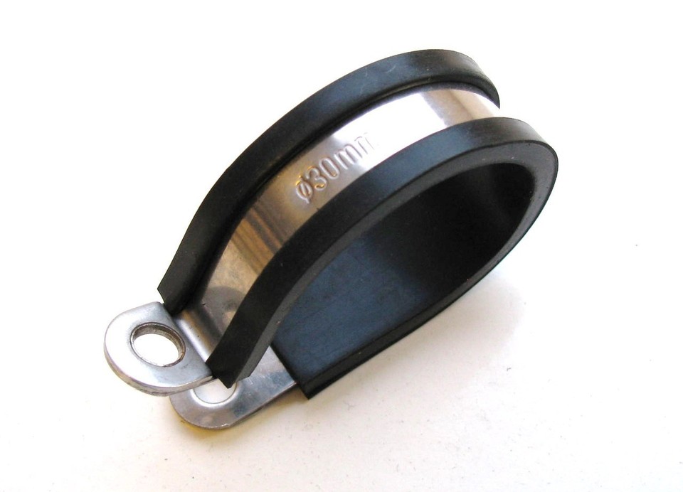 Rubber Lined Steel P Clips - Brake Pipe Tube Cable Wire Mounting ...
