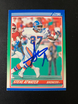 Steve Atwater Signed 1990 Score #107 Card Denver Broncos Autograph COA ...