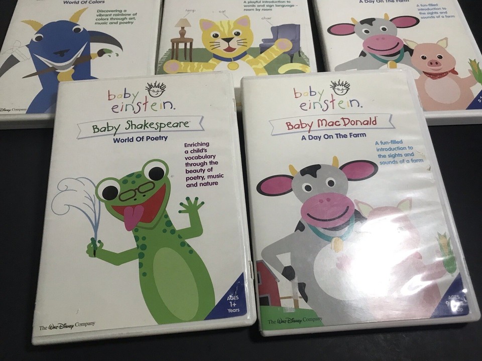 Baby Einstein Dvds Lot Of 5 Shakespeare, MacDonald, Van Gogh ...