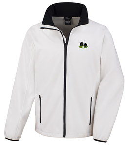 Lawn Bowls Bowling White Shower Proof Soft Shell Jacket with Logo Sizes ...