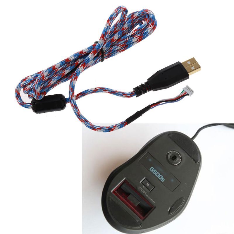 For G500 G500S Umbrella Rope Mouse Cables Soft Durable Mouse Line Wire ...