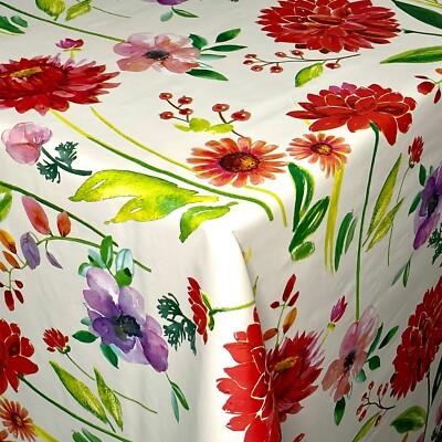 Mantel Hule Trendline Grabado Verano Flores KE41610 Ovalado Rectangular ...