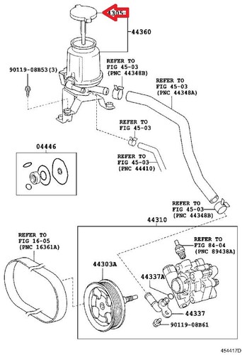 FITS: 03 - 09 LEXUS GX470 4.7L POWER STEERING RESERVOIR OIL FILLER CAP ...