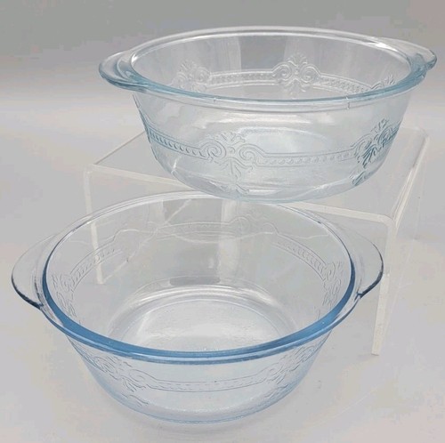 Vintage Fire King Sapphire Blue Philbe Glass Set of 2 Bowls Mini ...