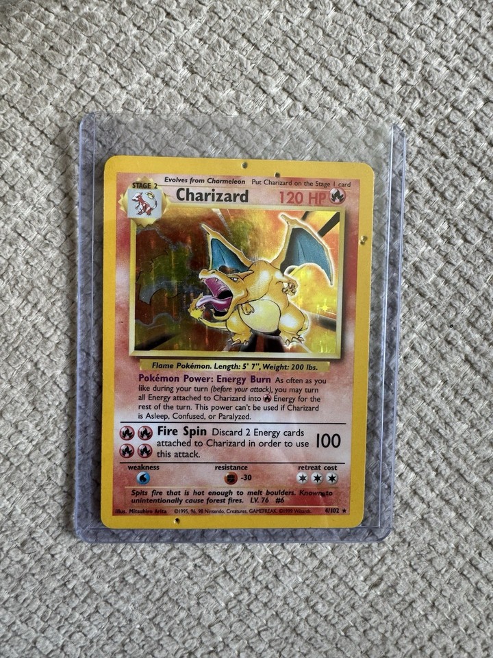 Pokemon - Charizard - Base Set Original 4/102 - Holo Rare MP/HP (VP) | eBay