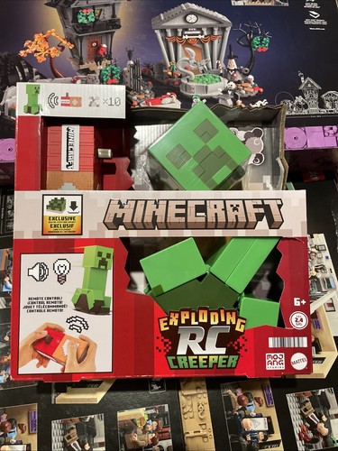 Minecraft Exploding RC Creeper Car Lights & Sounds with DLC Code Mattel ...
