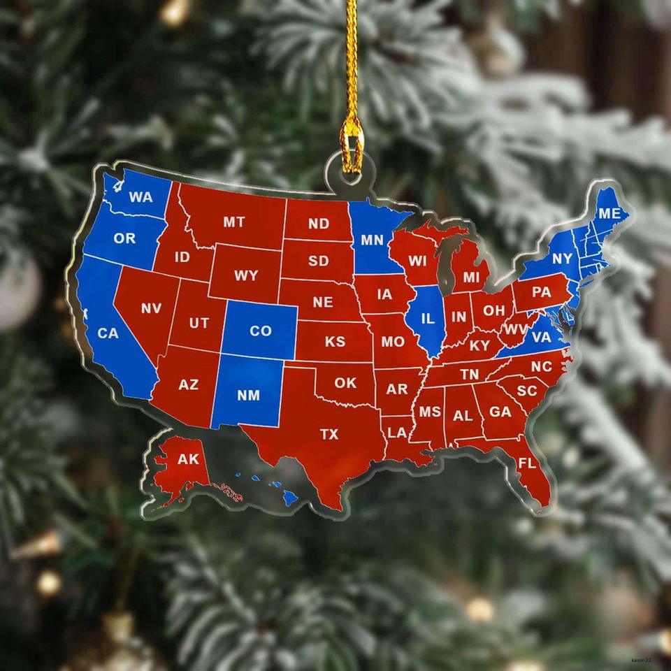 US Presidential Election 2024 Ornament, Trump Ornament Gift Trump ...