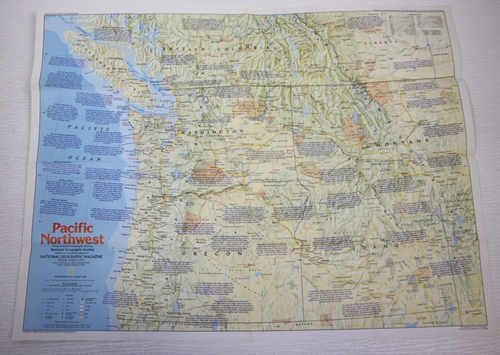 PACIFIC NORTHWEST MAP+ THE MAKING OF AMERICA HISTORY National ...
