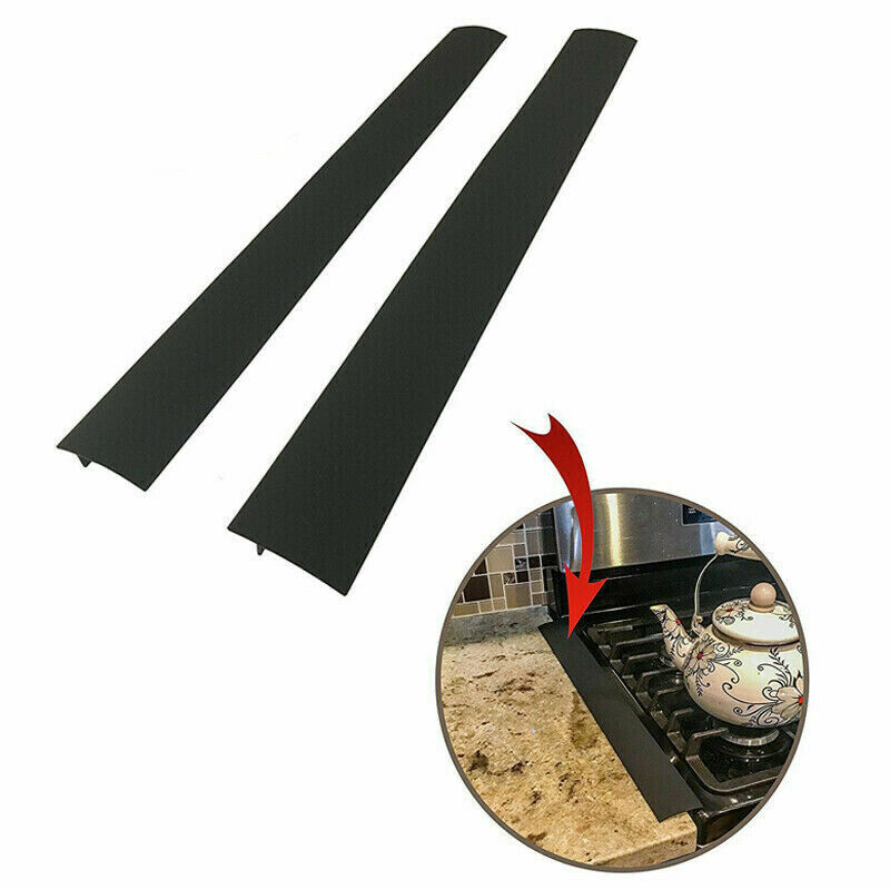 2x Silicone Stove Counter Gap Cover For Cooker Worktop Spill Guard Seal ...