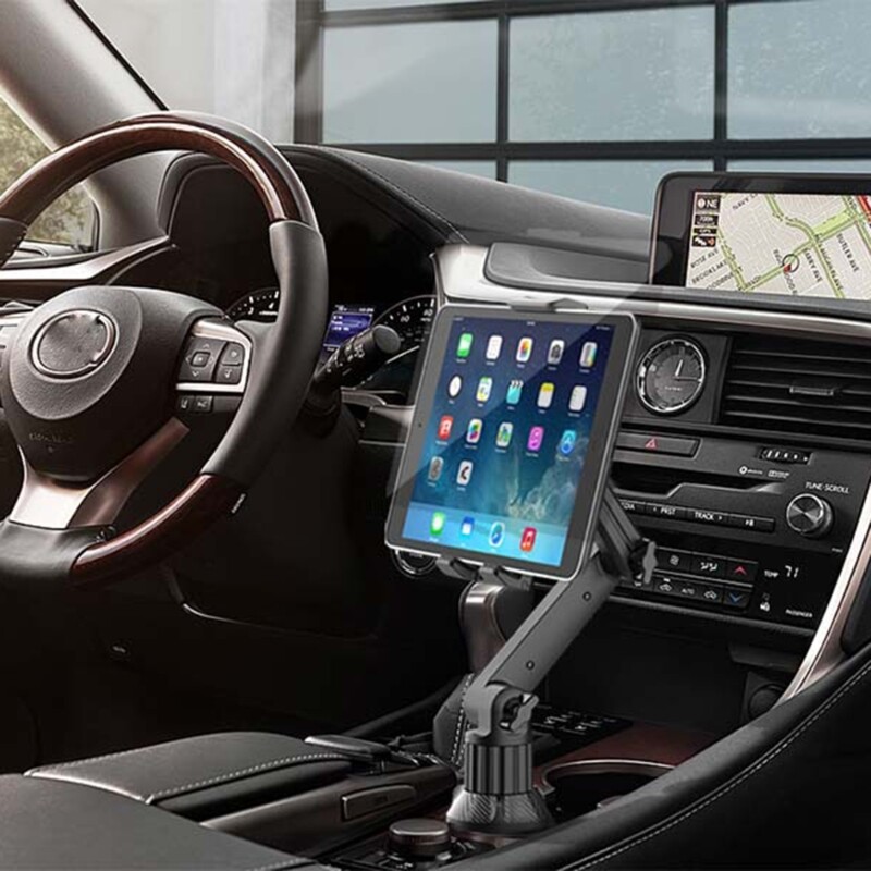 Universal Car Tablet Cell Phone Holder PC GPS Bracket Clamping Mount ...