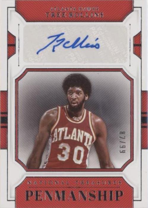 2018-19 Panini National Treasures - Penmanship Tree Rollins #PM-TRL /99 ...