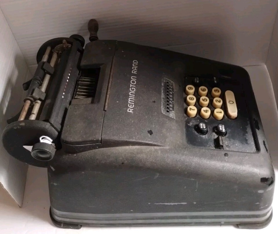 Vintage 1940s Remington Rand Adding Machine Calculating Bookkeeping ...
