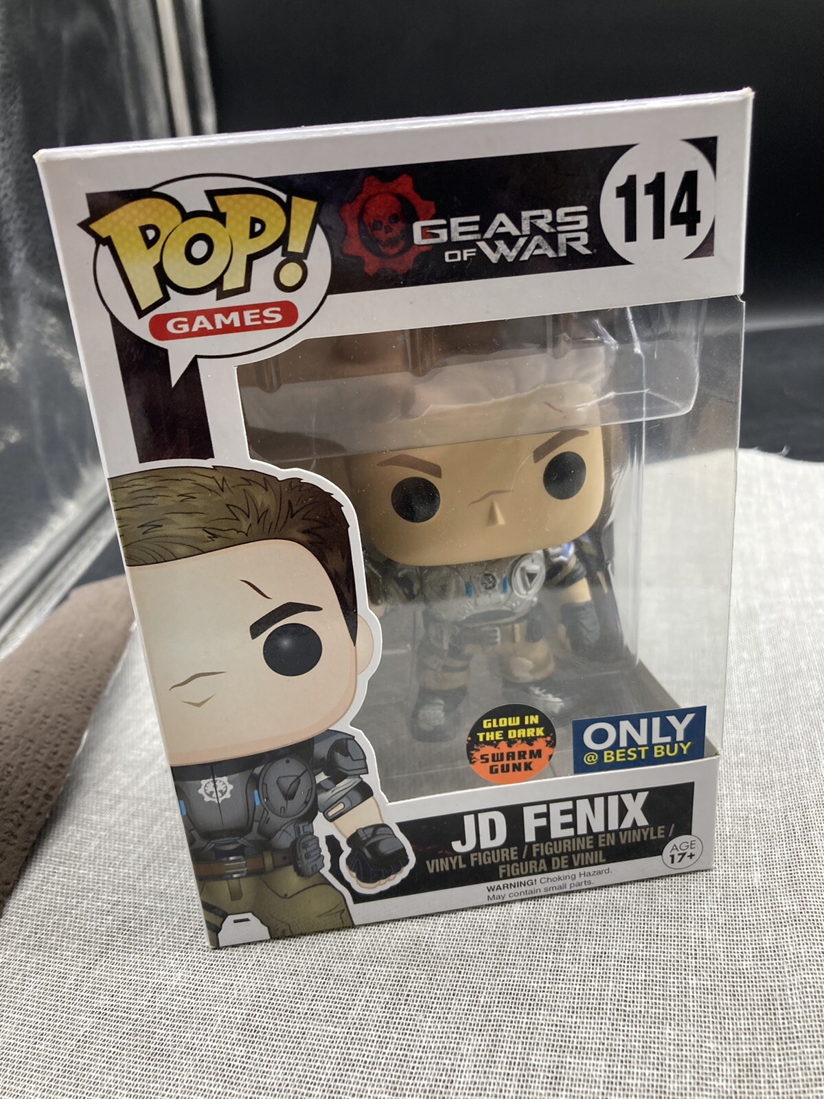 Funko Pop! Games: Gears of War JD FENIX #114 Best Buy Exclusive GITD ...