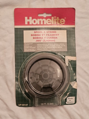 HOMELITE SPOOL & TRIMMER STRING GENUINE OEM UP 00147 LINE 18' .095 ...